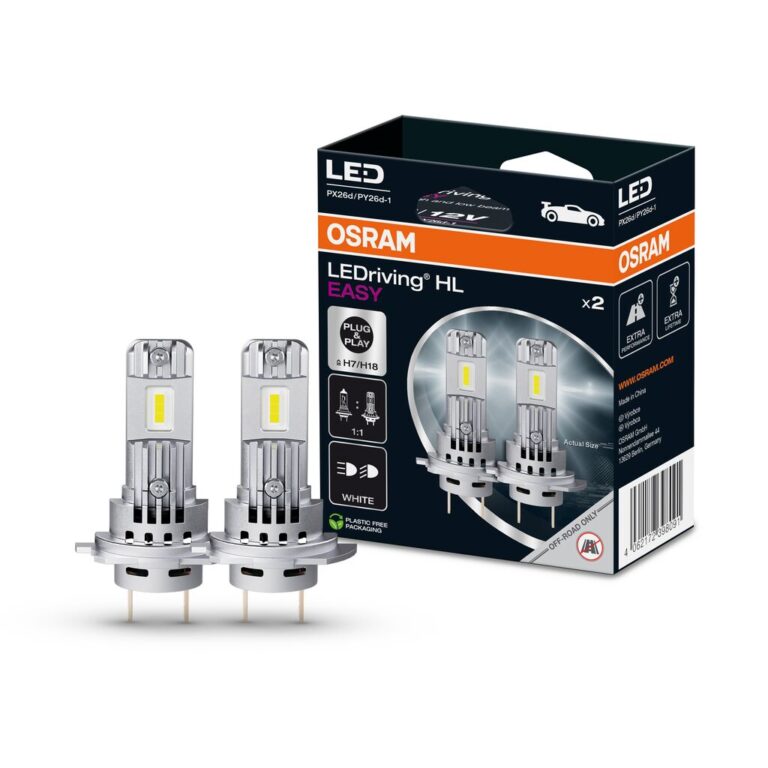 Osram LEDriving HL Easy H7: 6000K Koel-Wit, 16W, 12V - DPP